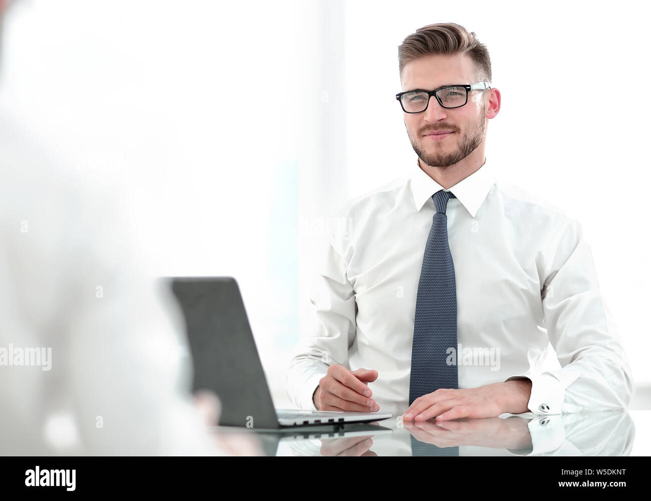 Two responsible employees sitting hi-res stock photography and images ...