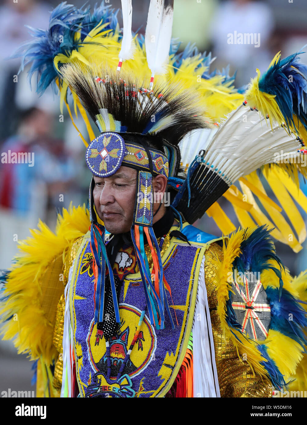 Native American dancers at a pow wow in North Idaho Stock Photo - Alamy