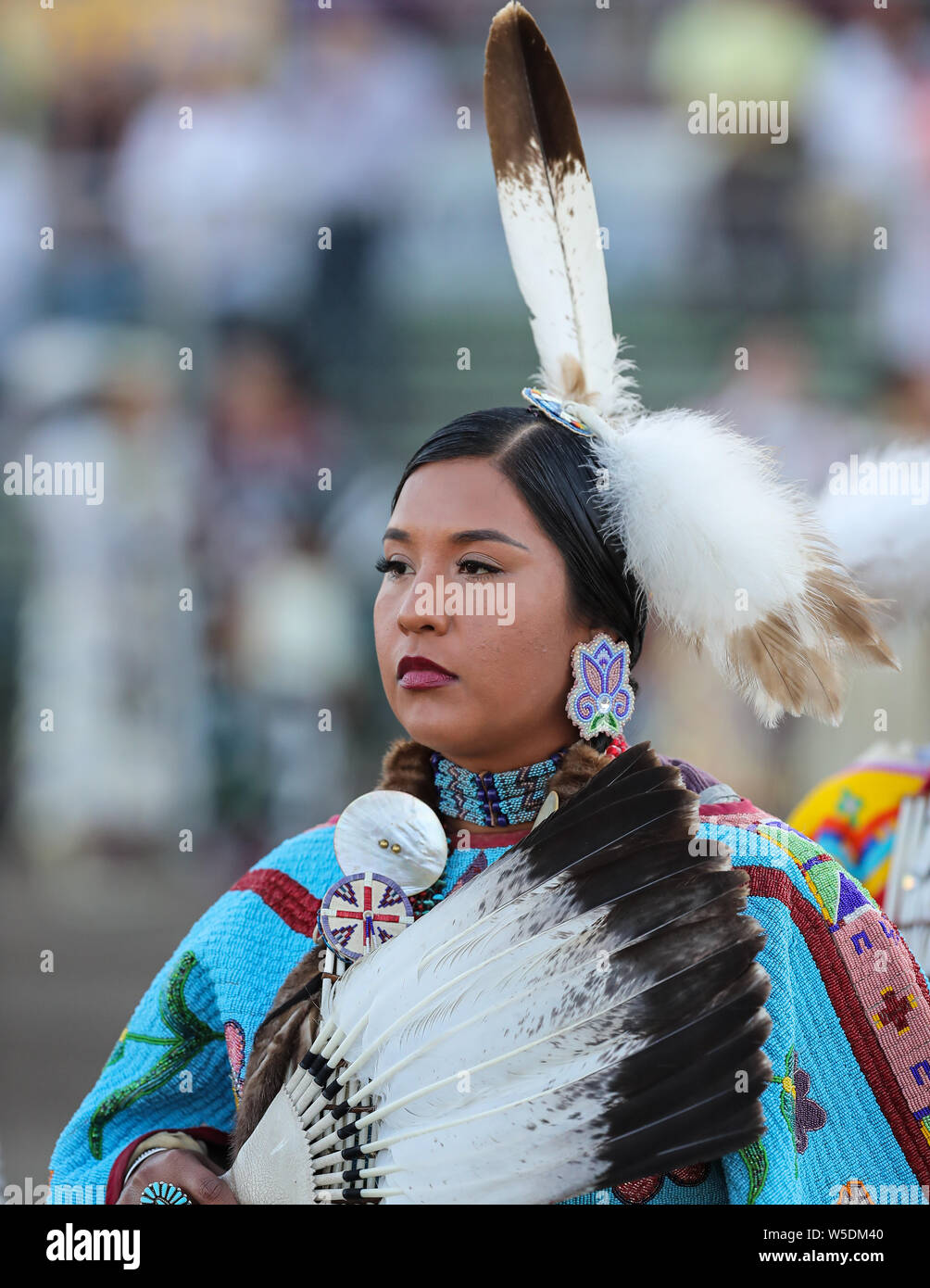 Native American dancers at a pow wow in North Idaho Stock Photo - Alamy