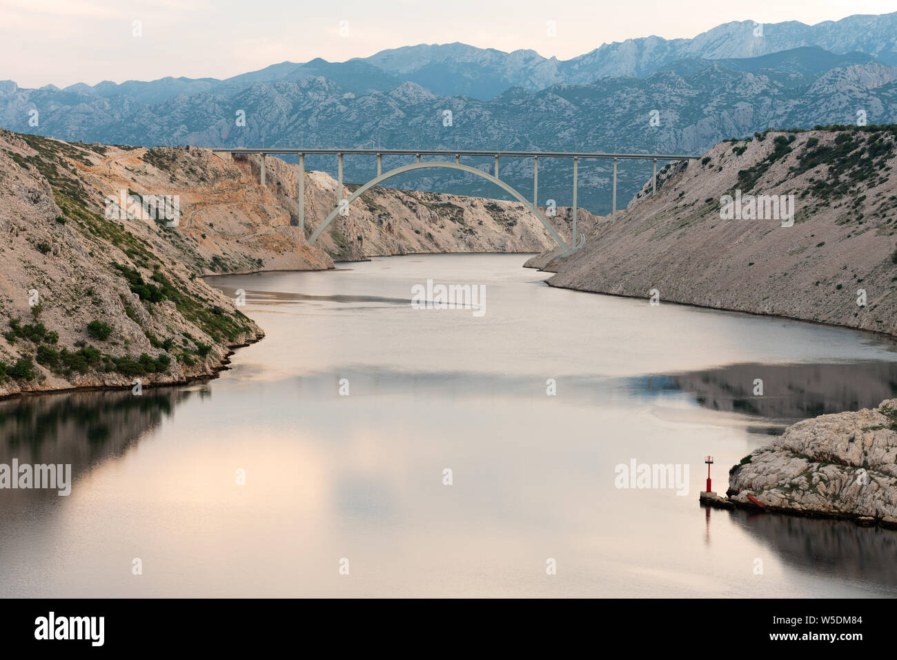 Maslenica bridge on highway A1 near town Zadar, Croatia Stock Photo - Alamy