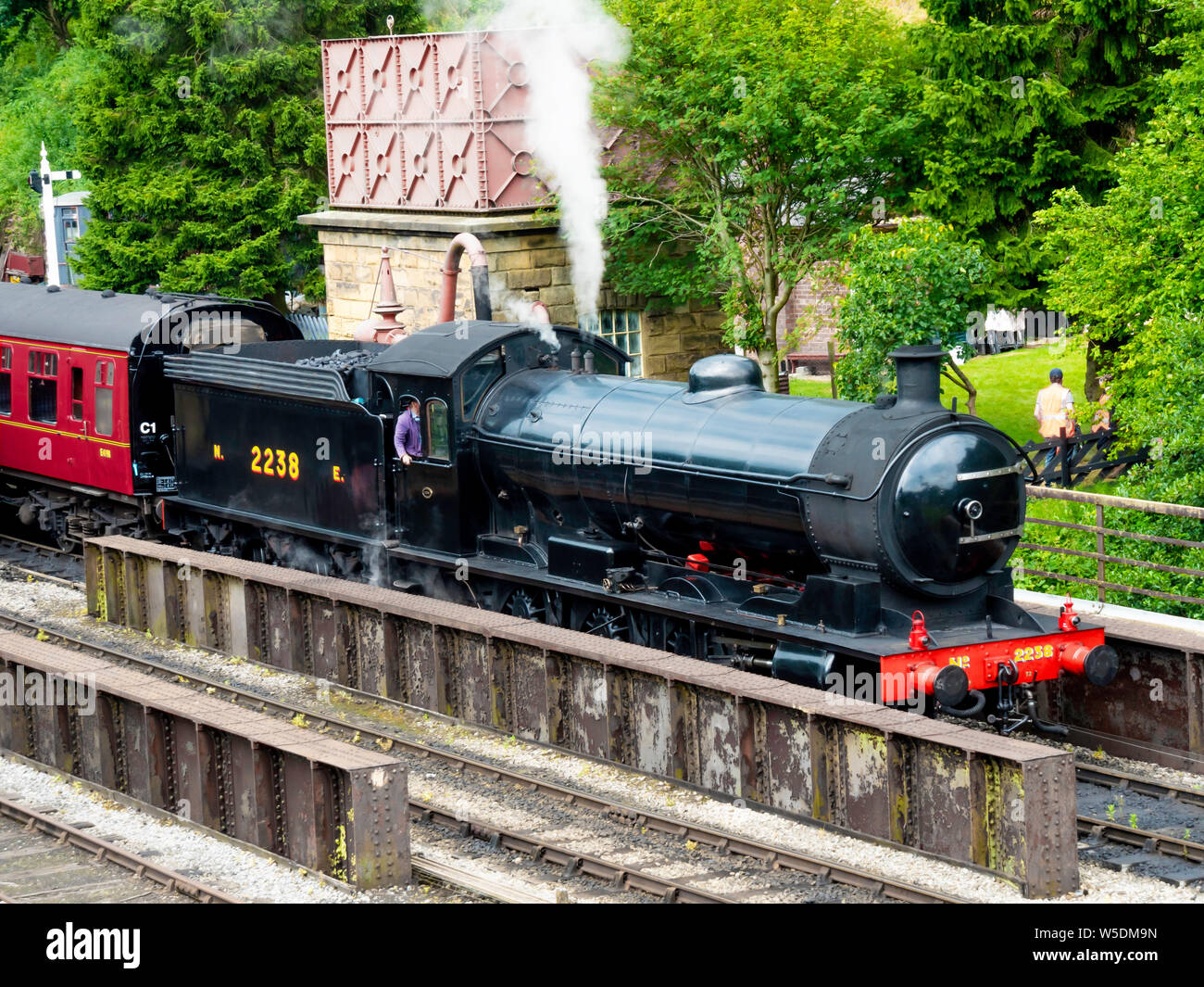 Repainted in original North Eastern Railway livery ex-LNER class Q6 ...
