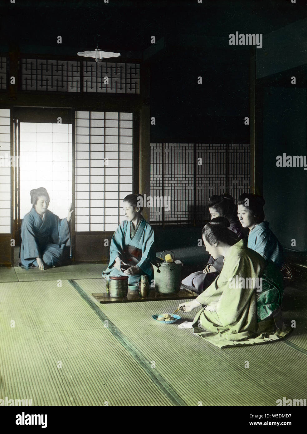 [ 1920s Japan - Japanese Tea Ceremony ] — Japanese women in kimono ...