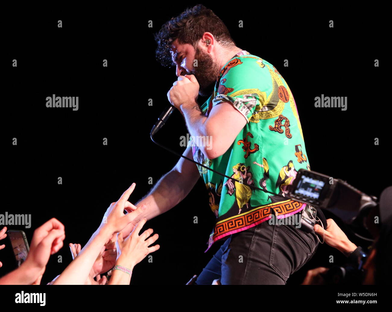 Yannis Philippakis a lead singer and guitarist of Foals Rock band ...