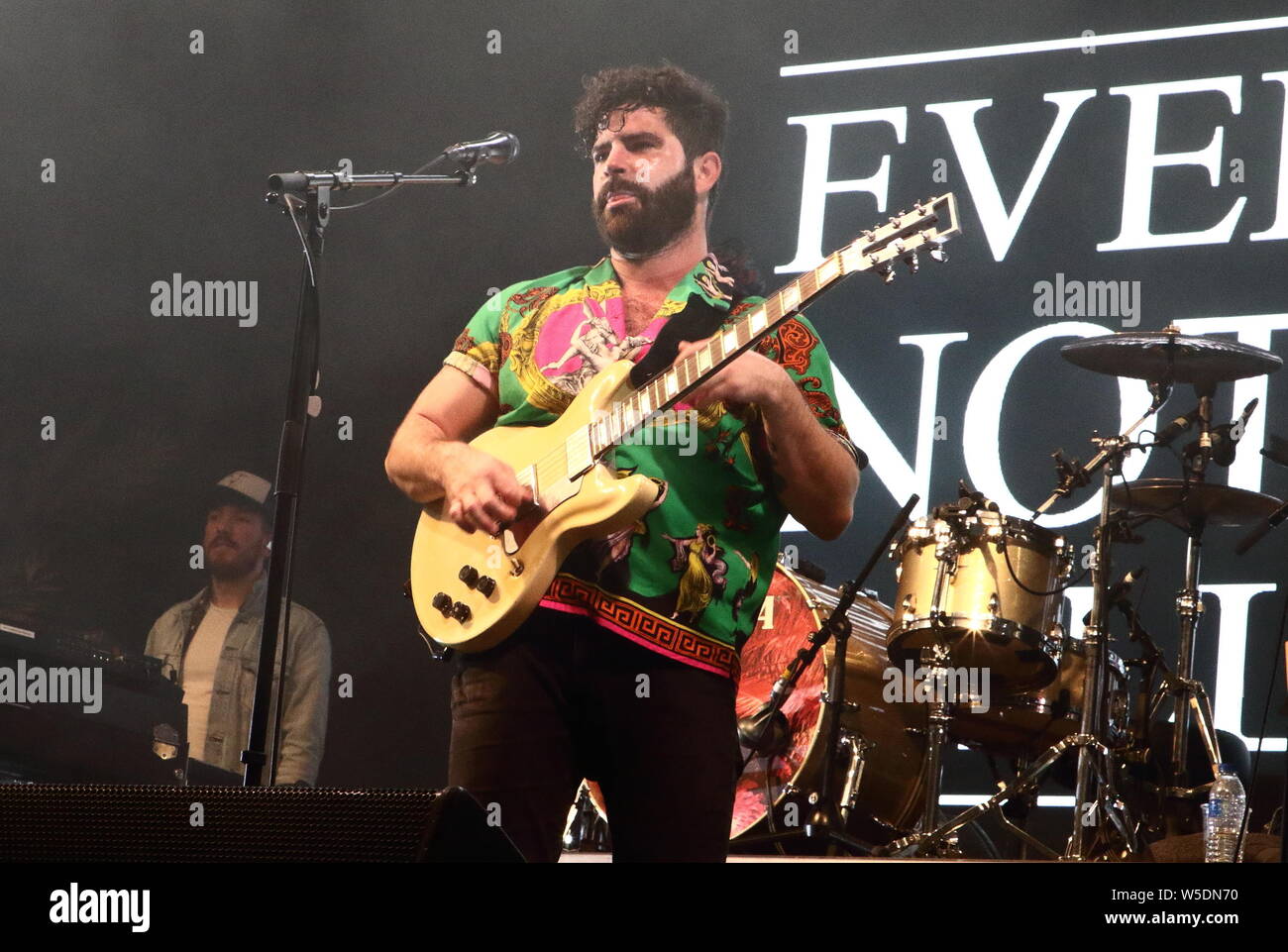 Yannis Philippakis a lead singer and guitarist of Foals Rock band ...