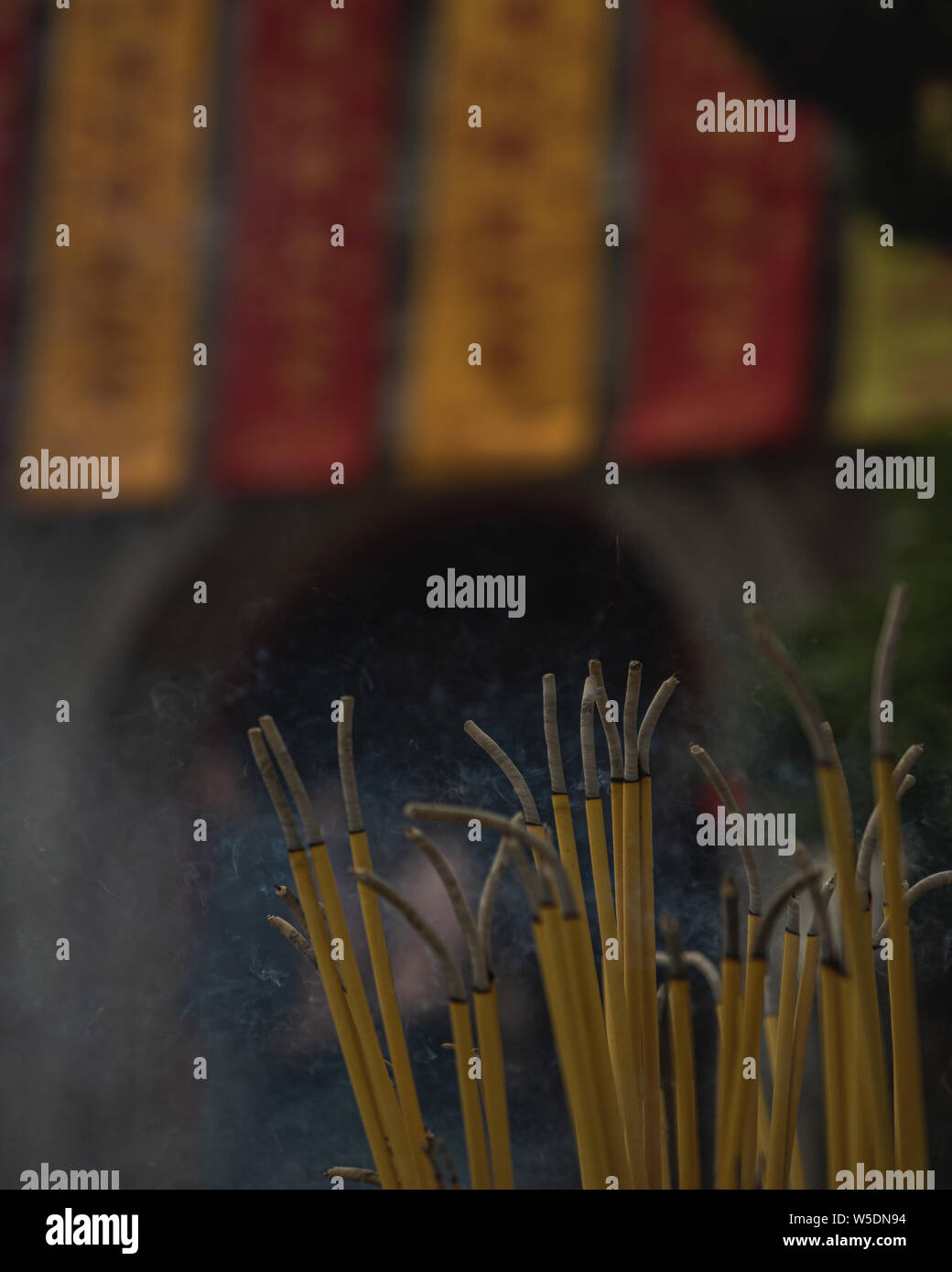 Incense burning in front hi-res stock photography and images - Alamy