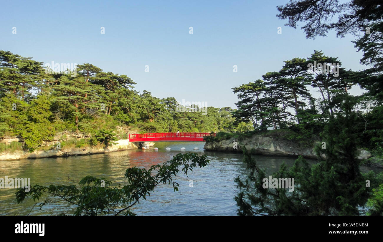Ojima Island in Town Matsushima. located on the other side of vermilion ...