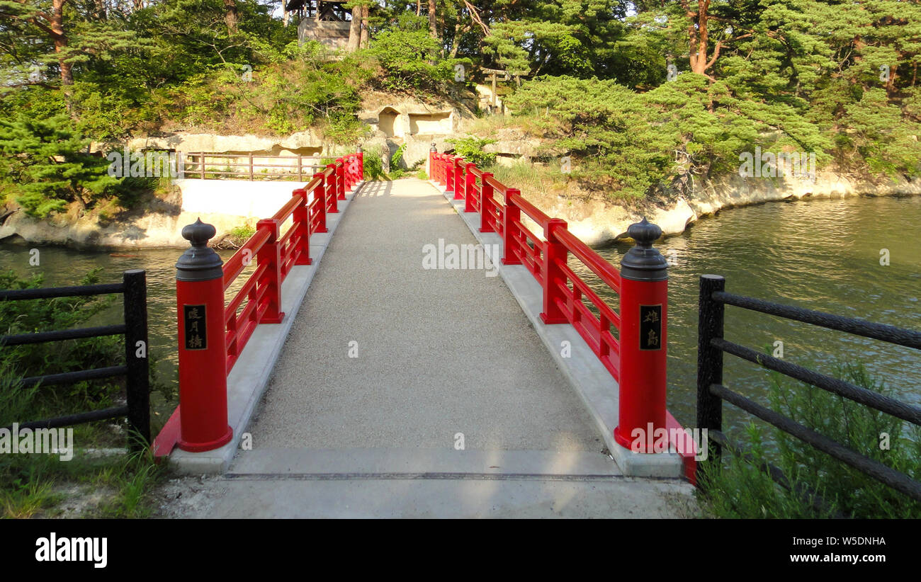 Ojima Island in Town Matsushima. located on the other side of vermilion ...