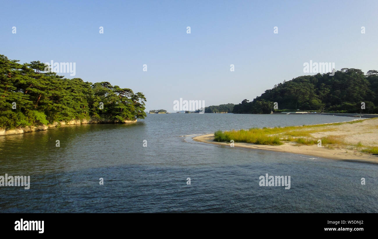 Ojima Island in Town Matsushima. located on the other side of vermilion ...