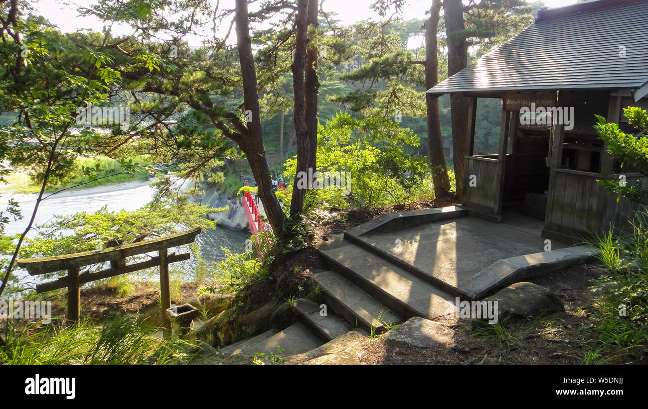 Ojima Island in Town Matsushima. located on the other side of vermilion ...