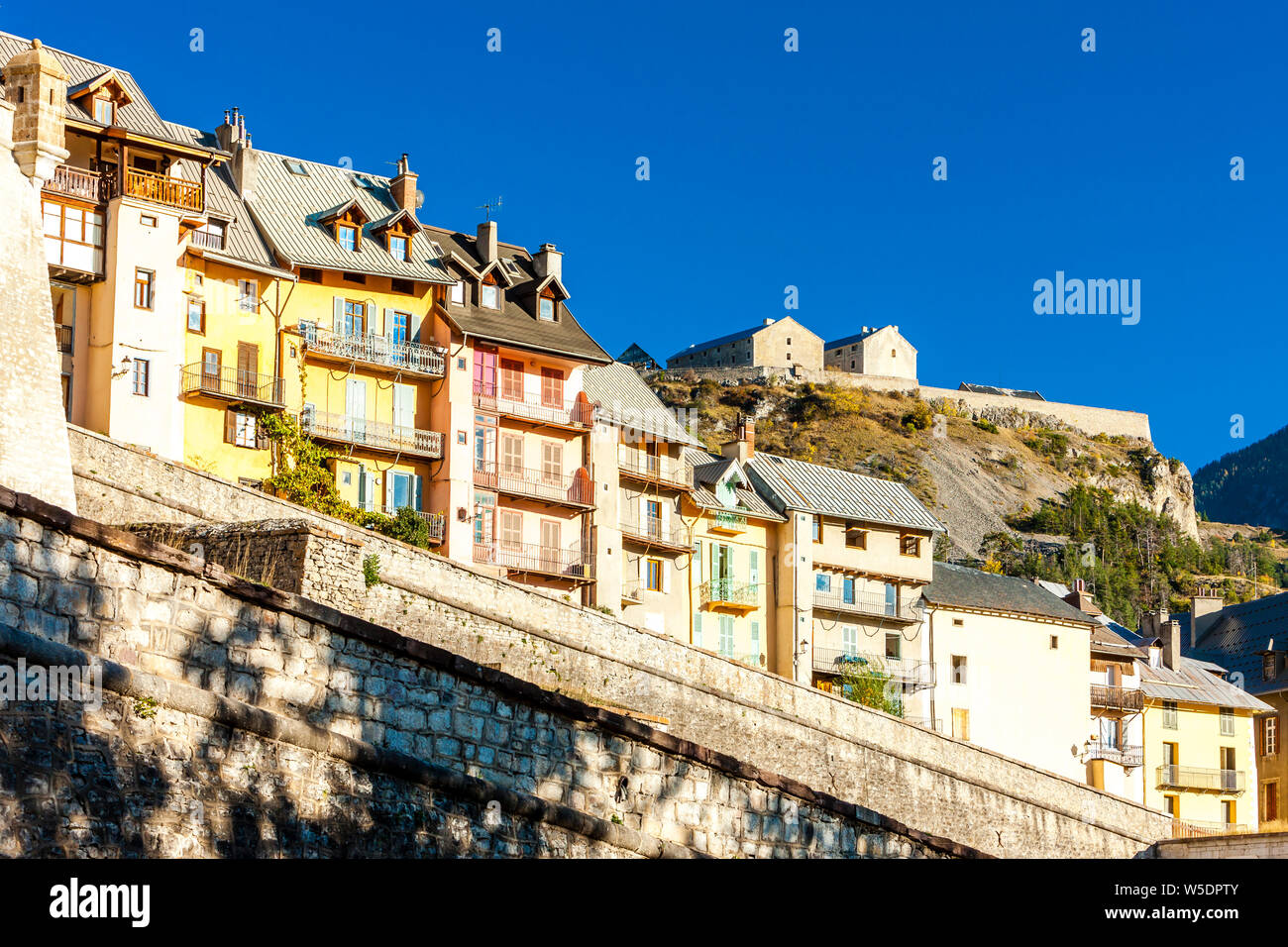 old fortification town Briancon in France Stock Photo - Alamy
