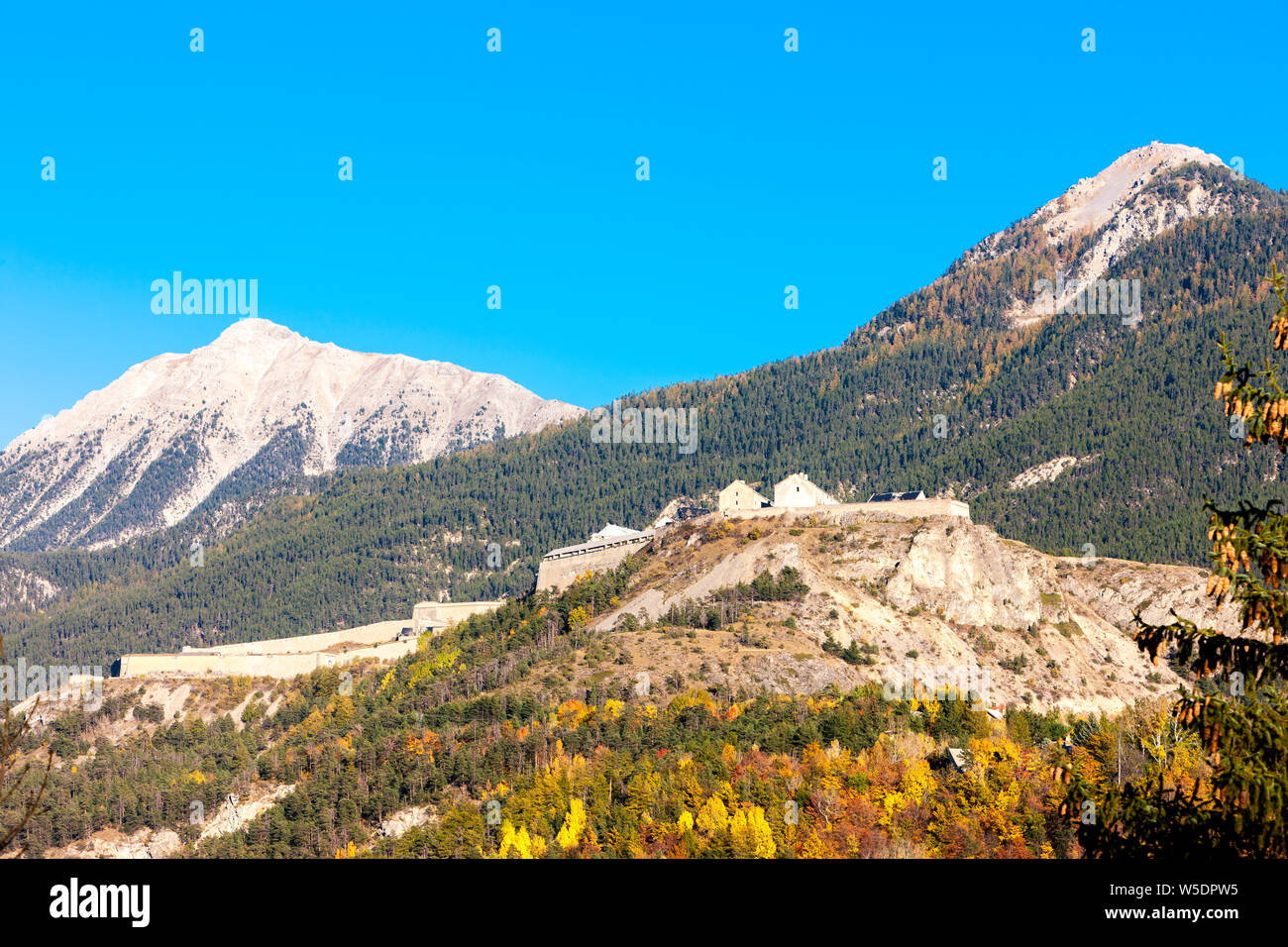 old fortification town Briancon in France Stock Photo - Alamy
