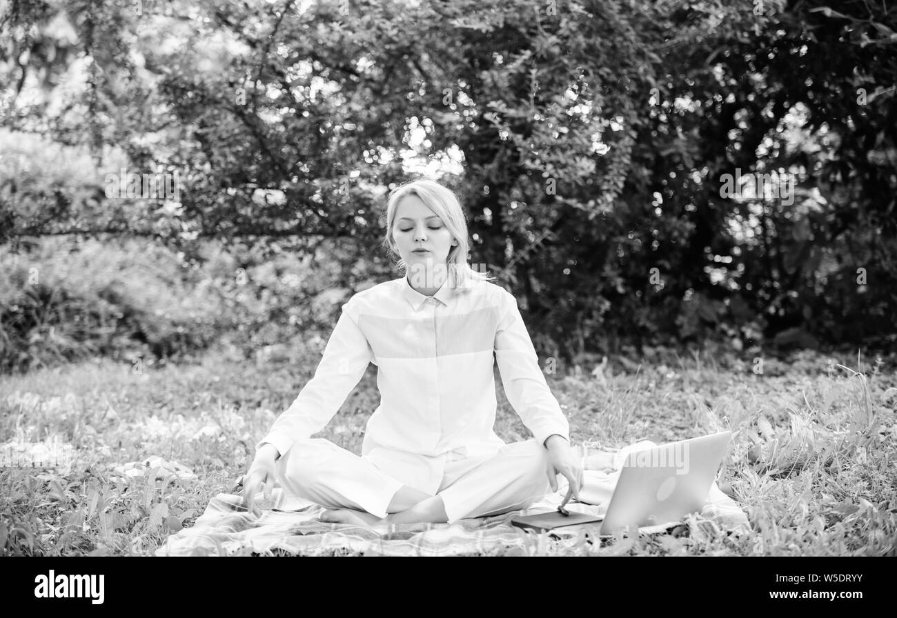 Woman Relaxing Practicing Meditation Reasons You Should Meditate Every