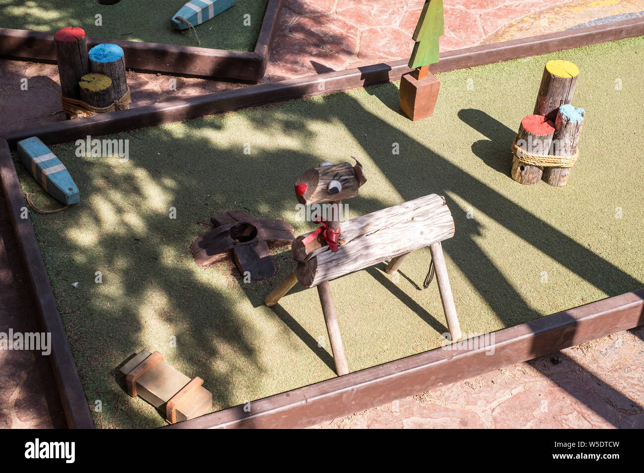 Popeye Village, Malta - July 19, 2019. Interior of the rooms at the ...