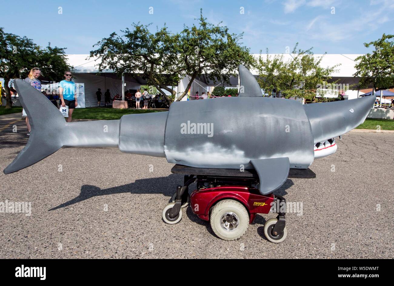 Dearborn, Michigan, USA. 28th July, 2019. Lefty, a remote-controlled ...