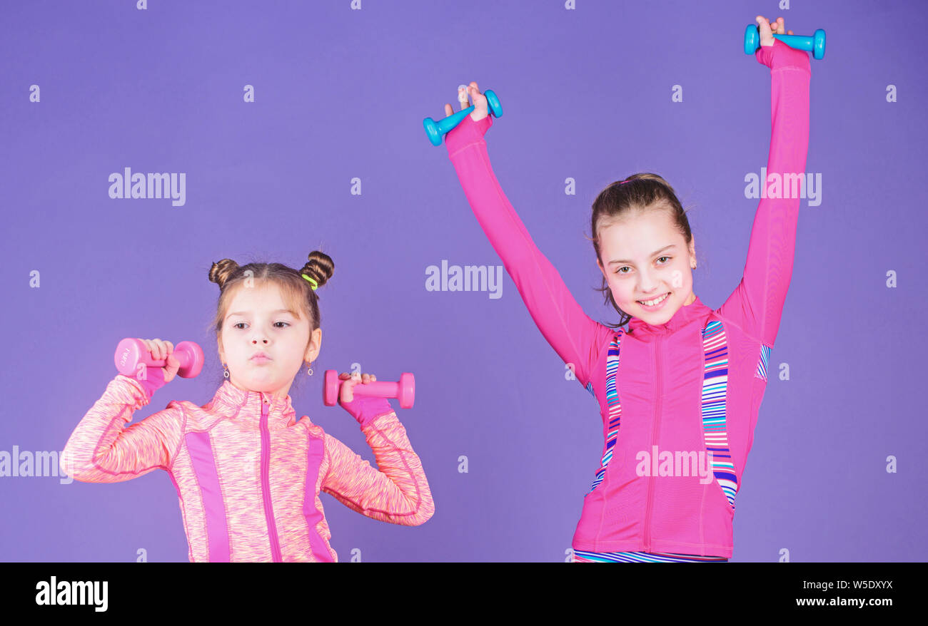 Toddler repeat exercise after sister. Sport exercises for kids. Healthy ...