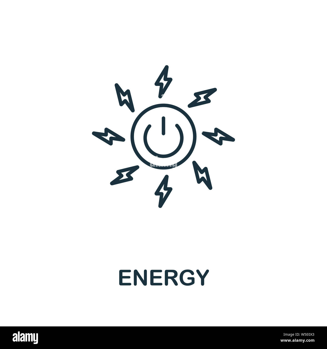 Energy outline icon. Thin line style from community icons collection ...