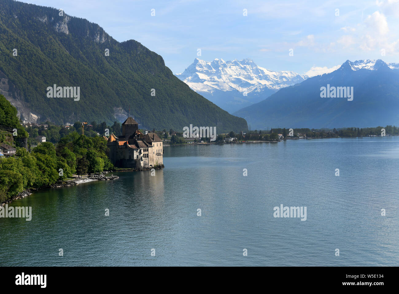 Montreux on Lake Geneva in Switzerland Stock Photo - Alamy