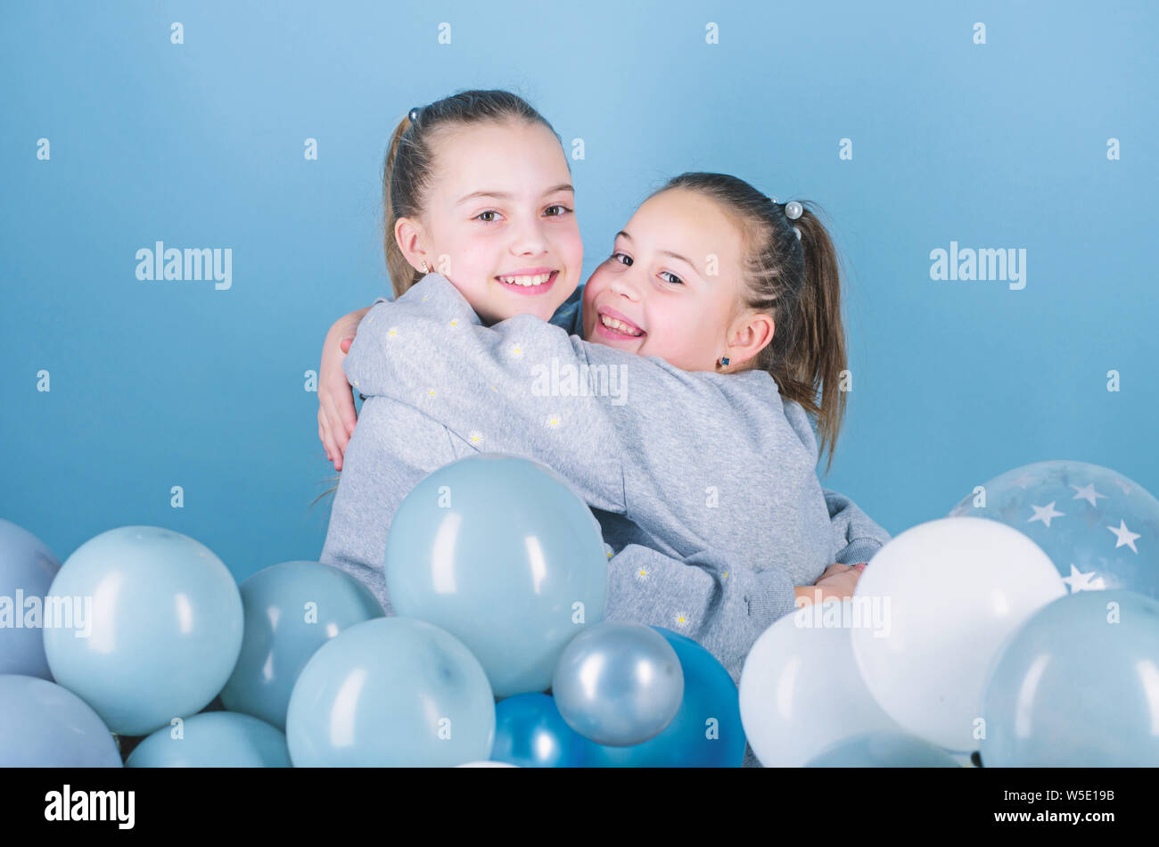 Birthday party. Happiness and cheerful moments. Carefree childhood ...