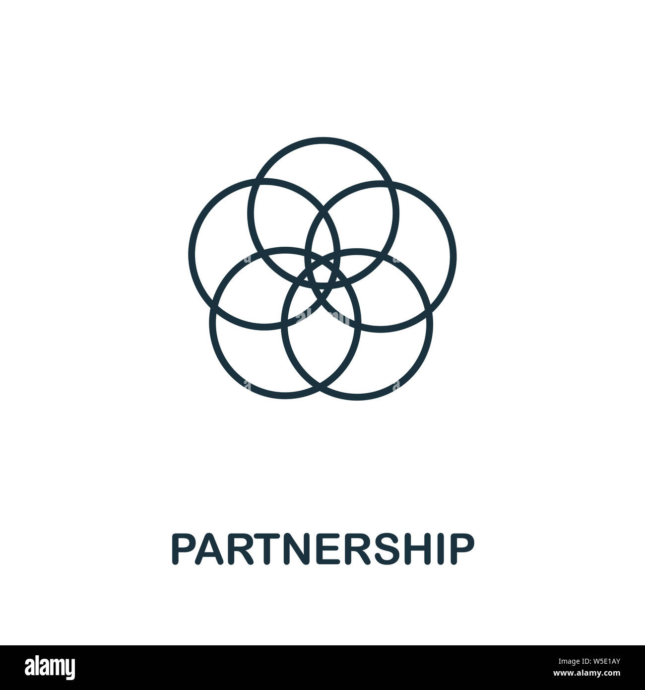 Partnership outline icon. Thin line style from community icons ...