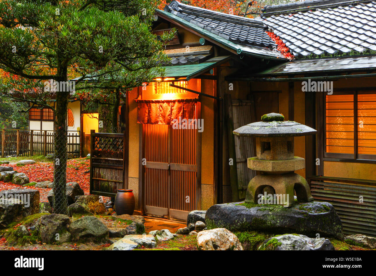 Expensive looking Japanese traditional restaurant Stock Photo - Alamy
