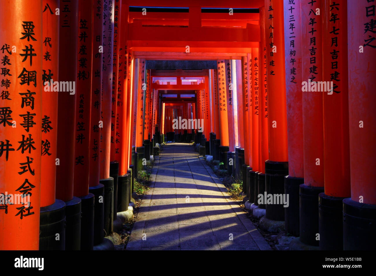 Tori torii gate shrine temple tokyo hi-res stock photography and images ...