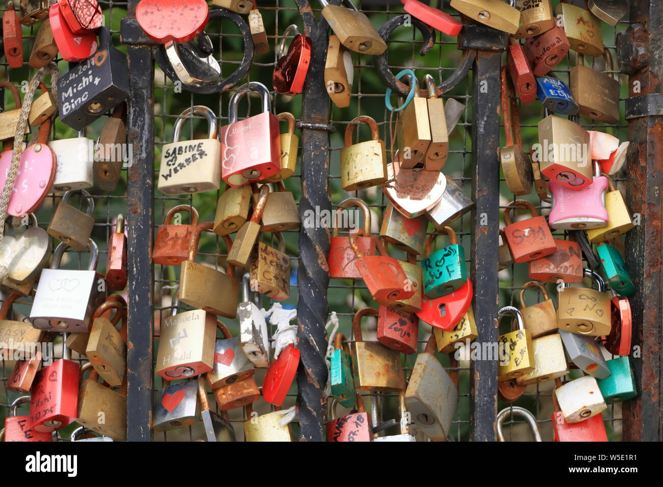 Locks of love vienna hi-res stock photography and images - Alamy