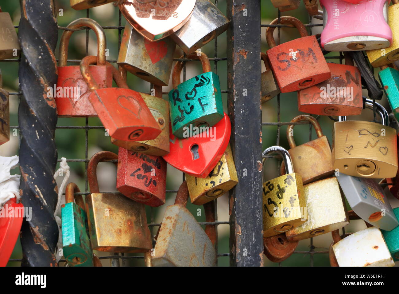 Locks of love vienna hi-res stock photography and images - Alamy