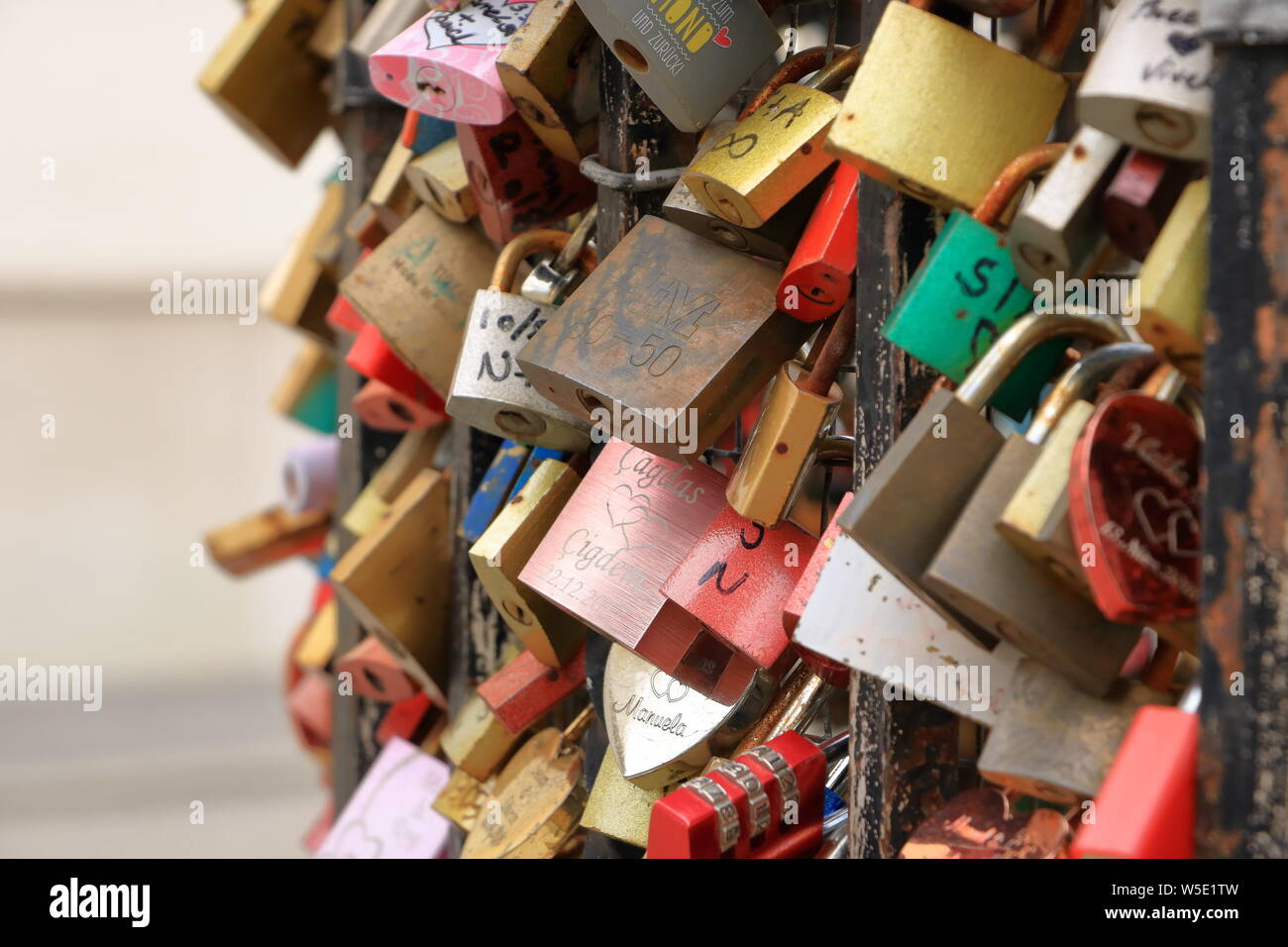 Locks of love vienna hi-res stock photography and images - Alamy