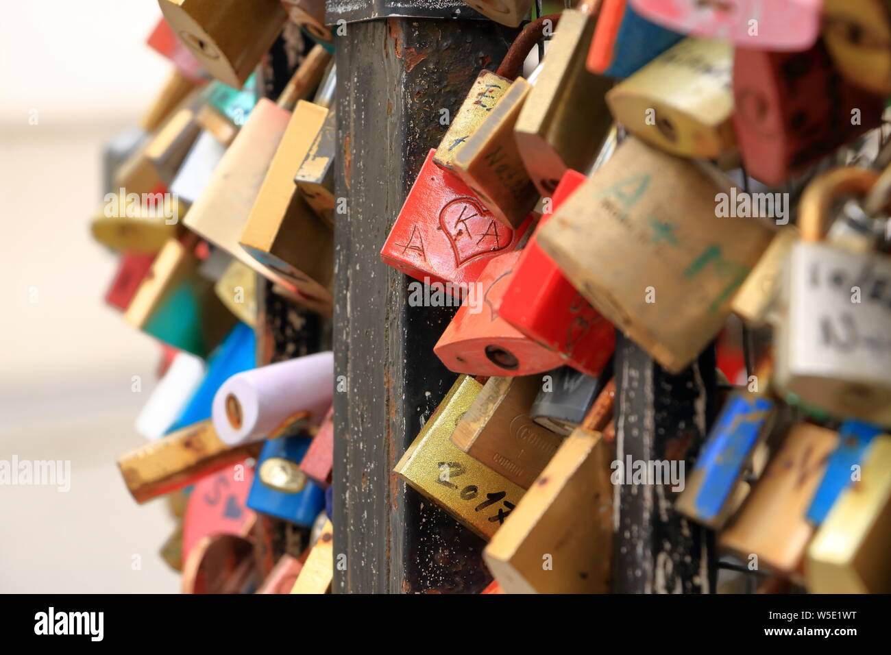Locks of love vienna hi-res stock photography and images - Alamy