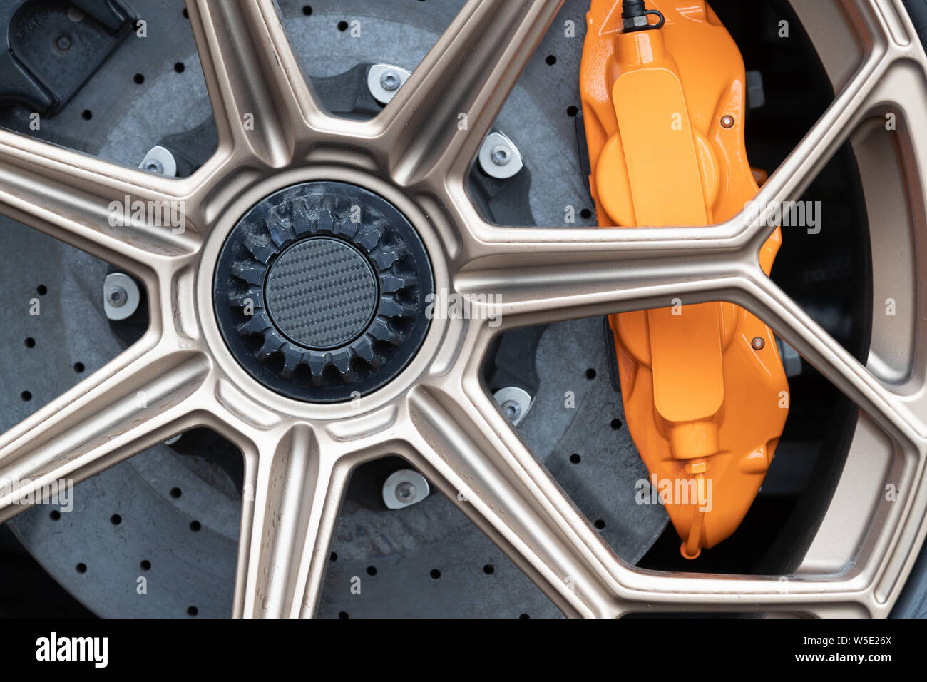 Abstract view of Rims from a sportscar Stock Photo - Alamy