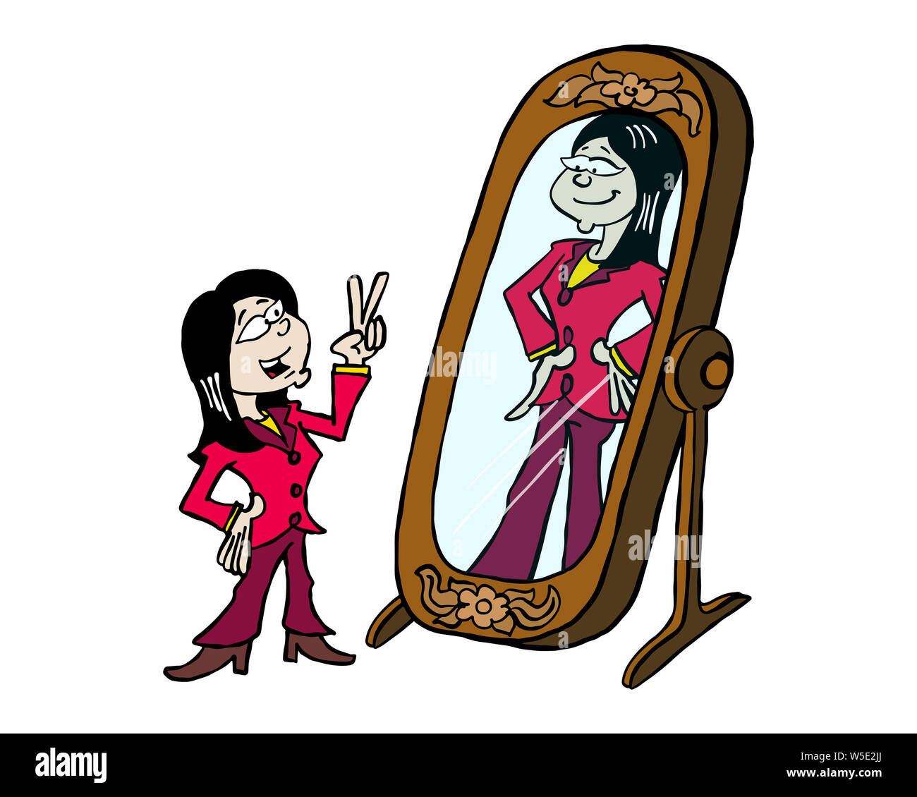 Mirror Cartoon Stock Photos & Mirror Cartoon Stock Images - Alamy