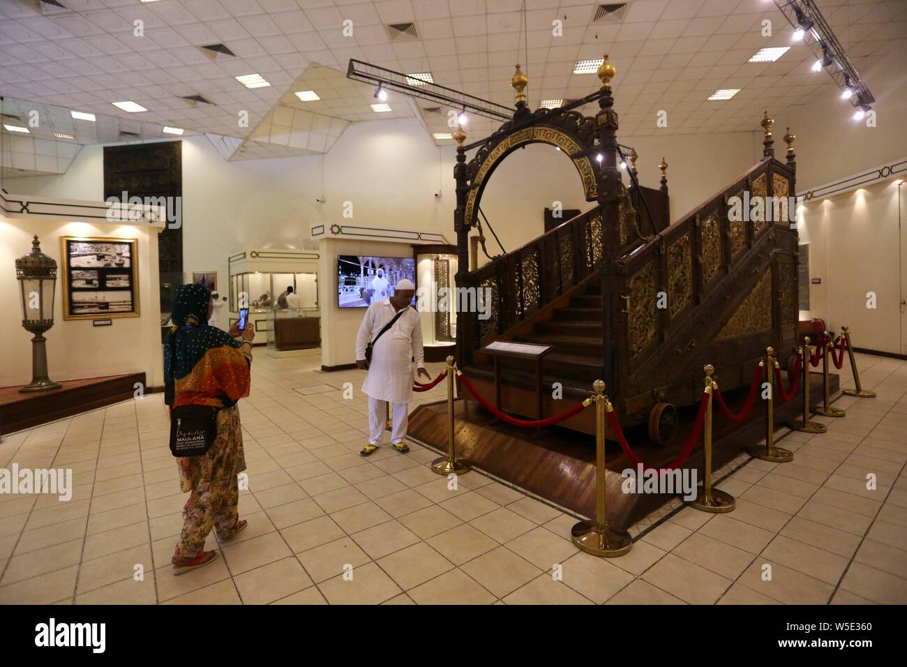 Mecca, Saudi Arabia. 28th July 2019. Muslim Pilgrims visit the Mecca ...