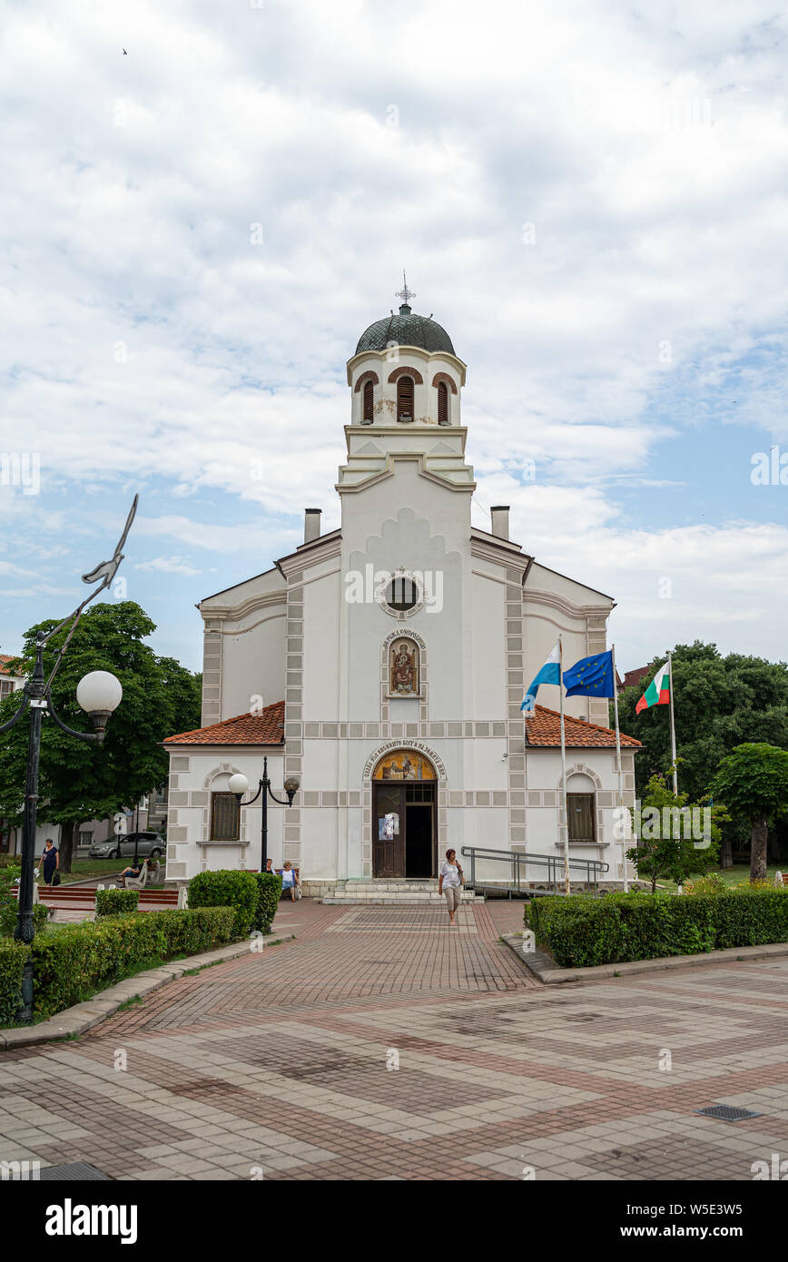 POMORIE, BULGARIA - JUNE 21, 2019: Nativity of Theotokos Church. Old ...