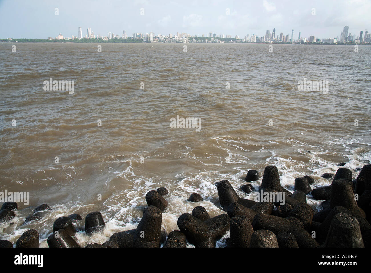 The image of View of Mumbai skyline from Marine drive, Nariman point ...
