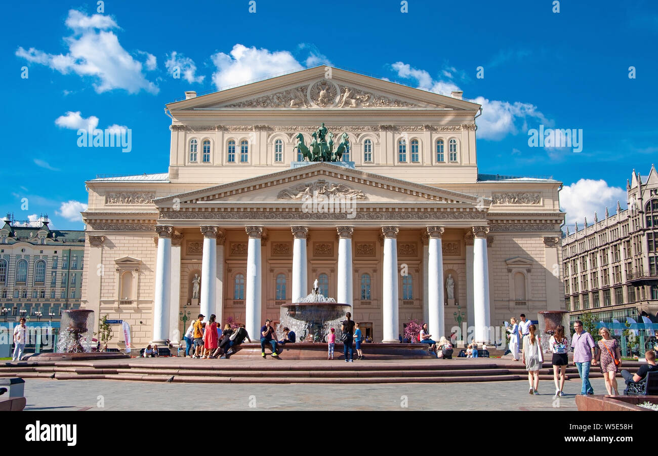 Moscow bolshoi theater building facade hi-res stock photography and ...