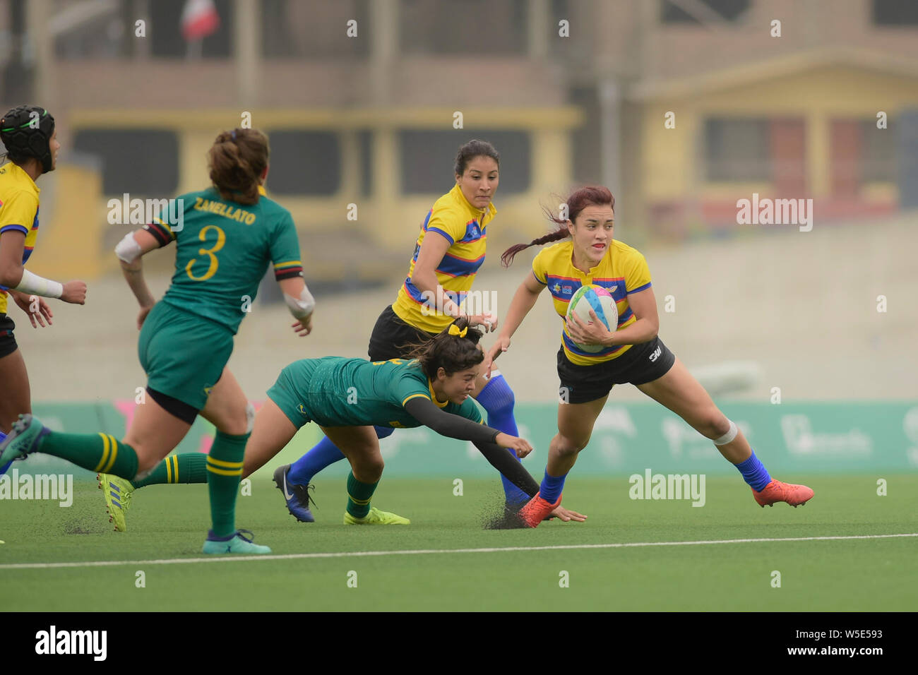 Lima, Peru. 28th July, 2019. Brazil and Colombia wins Bronze Medal in ...