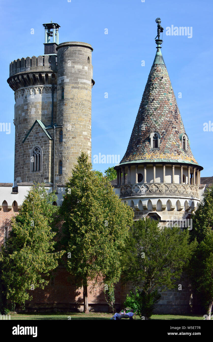 Laxenburg castle franzensburg landscape hi-res stock photography and ...