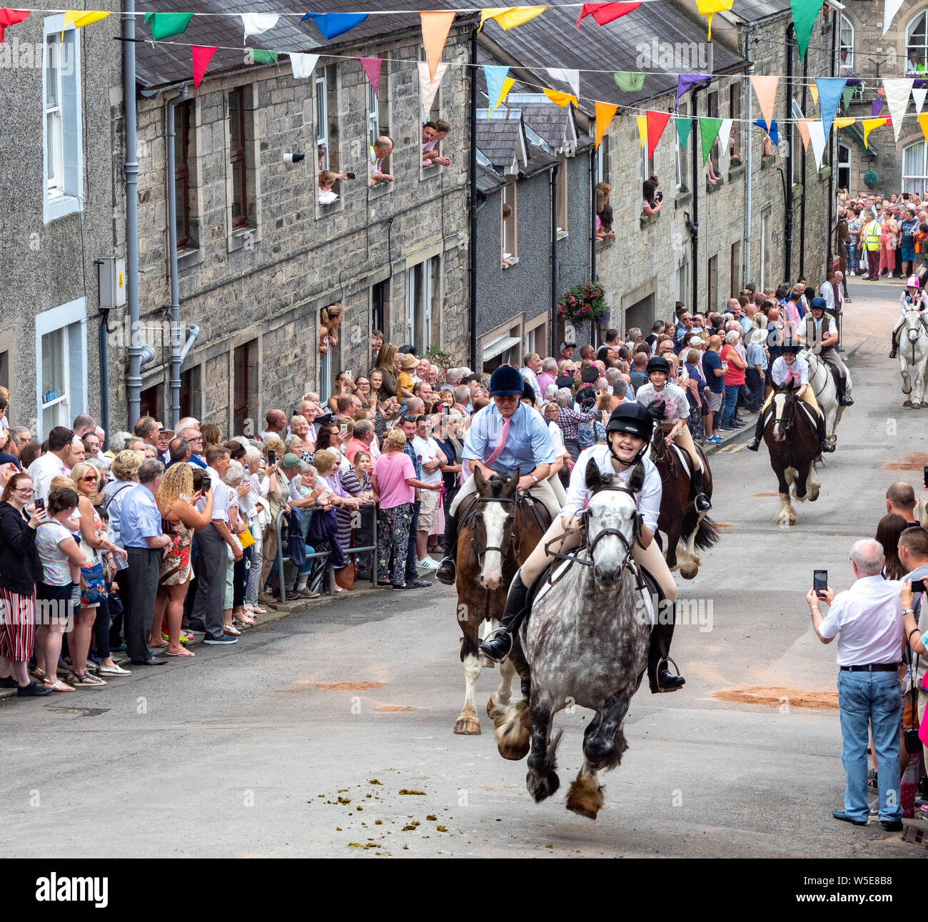 Langholm, Dumfries and Galloway, Scotland, UK. 26th July 2019. The ...