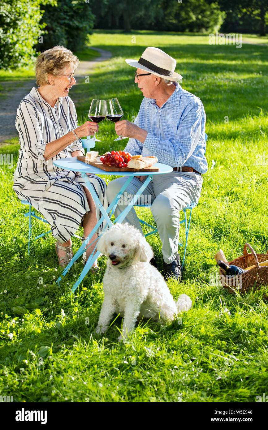 Family park picnic table hi-res stock photography and images - Alamy