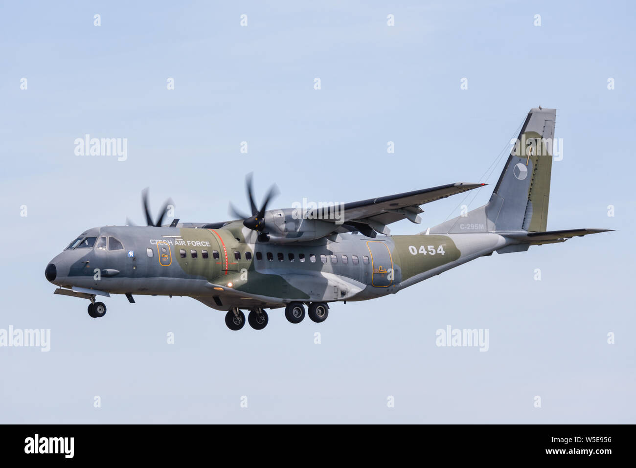 Czech Air Force EADS CASA C-295, C-295M transport plane landing at RAF ...