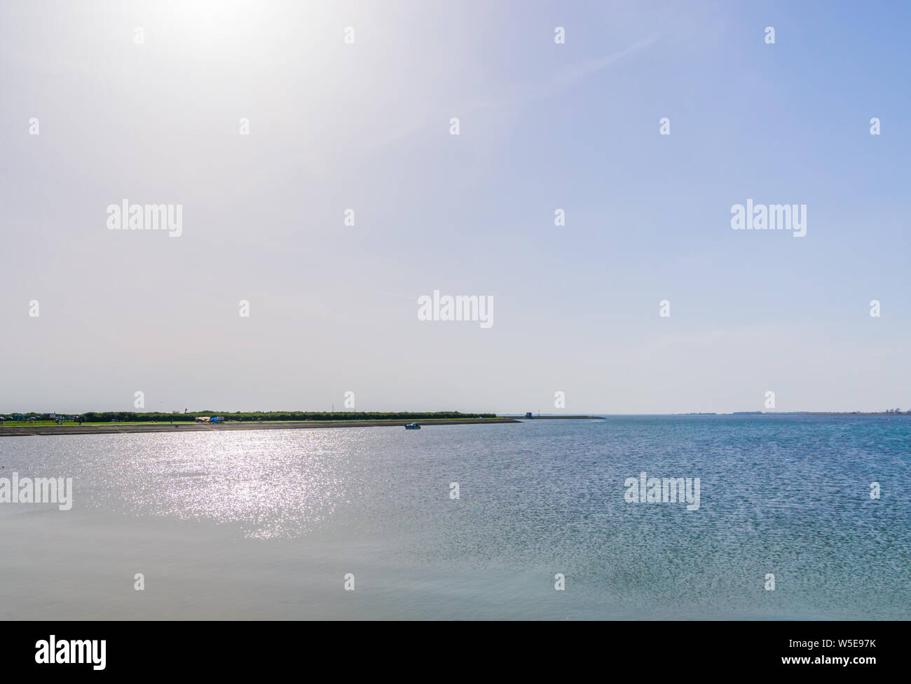 Ocean scape of the Beach in Tholen, Oosterschelde, Oeseterdam, Zeeland ...