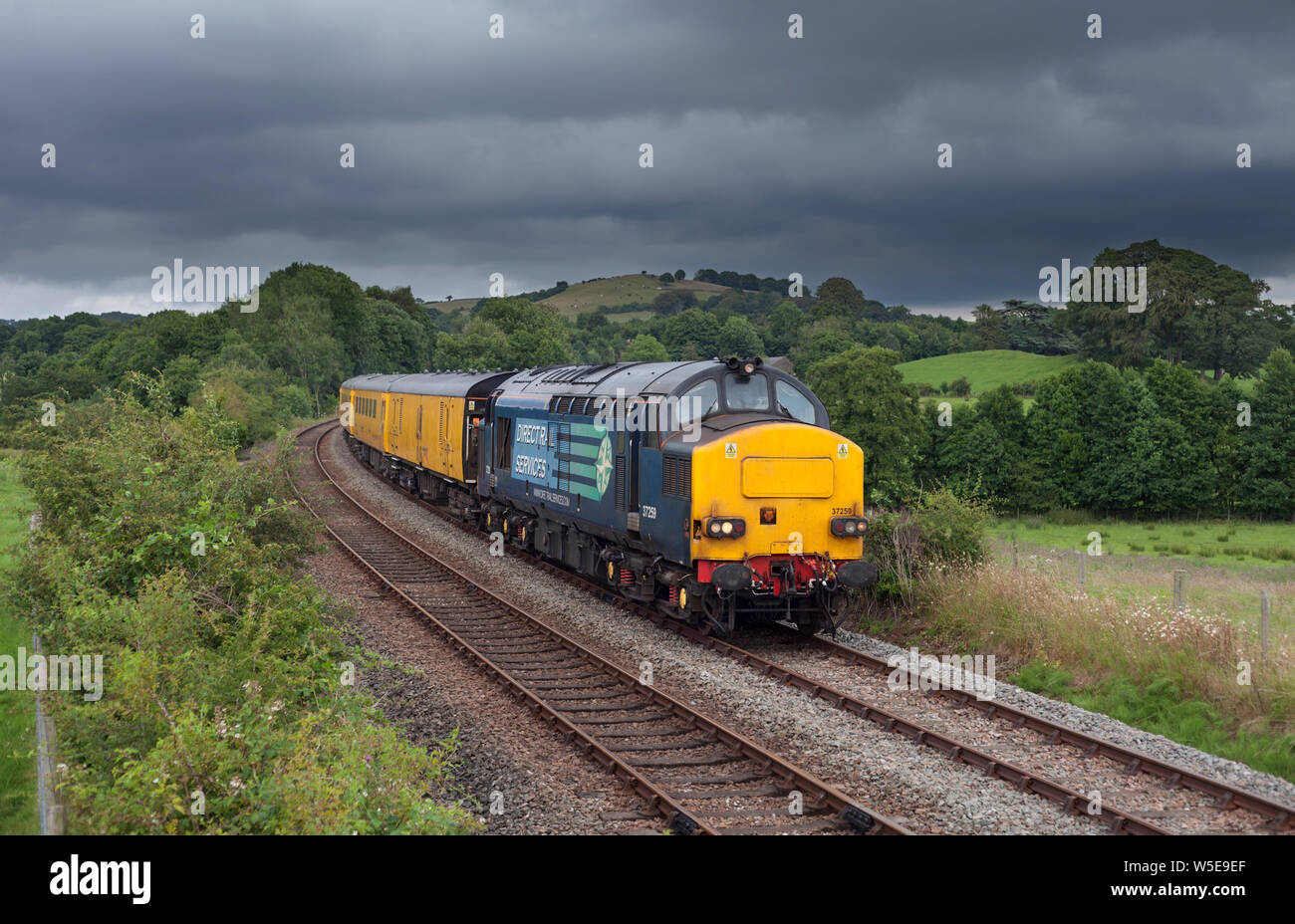 Direct rail services class 37 locomotive on the 'little north western ...