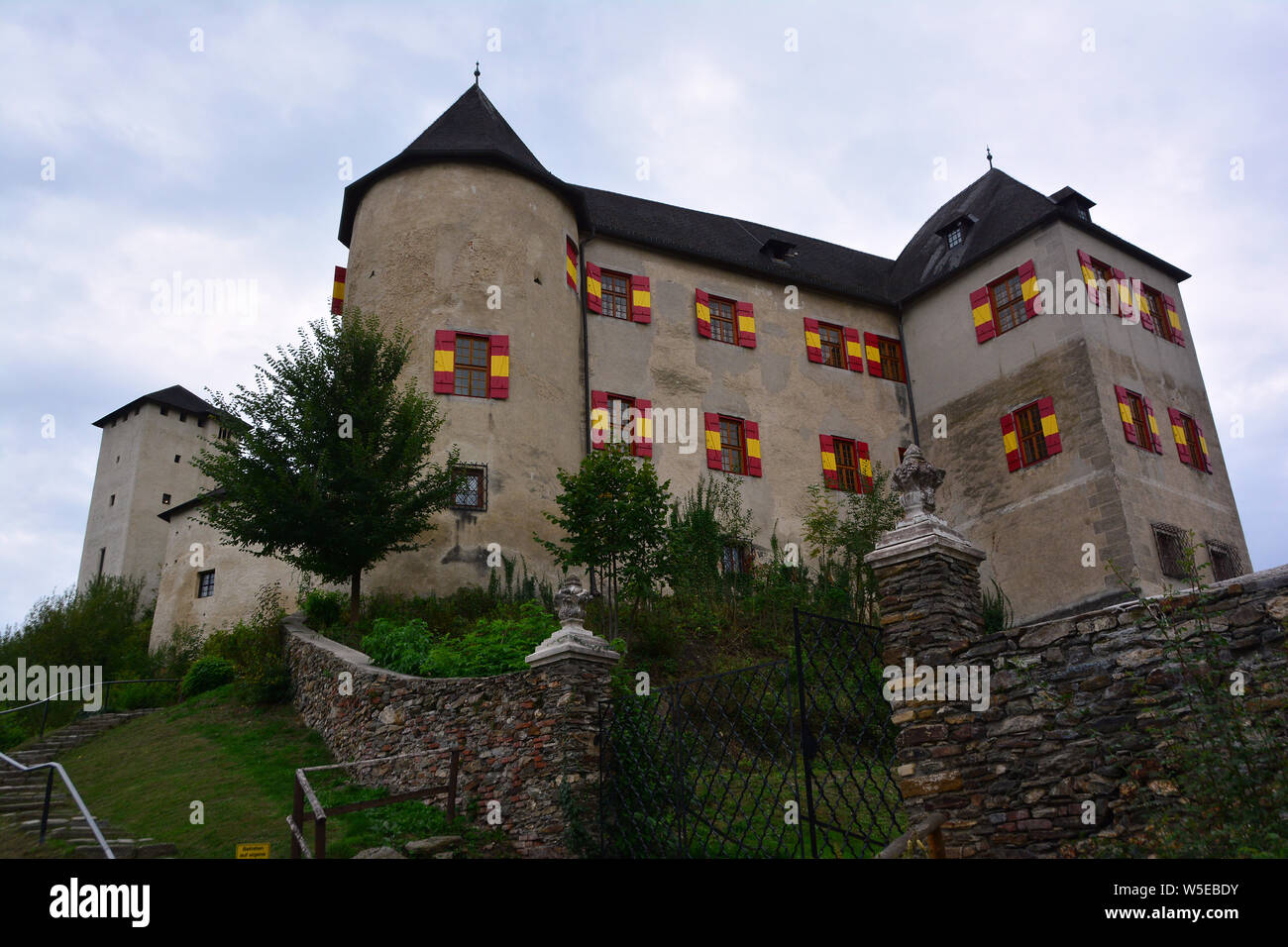 Castle Lockenhaus, Burg Lockenhaus, Lockenhaus, Léka, Austria, Europe ...