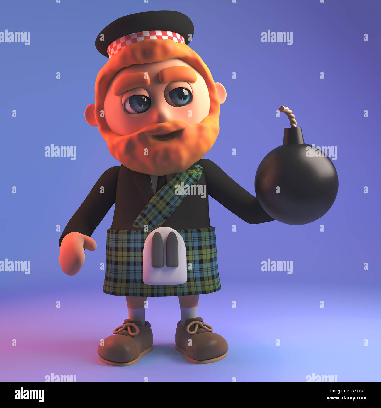 Scotsman cartoon hi-res stock photography and images - Alamy
