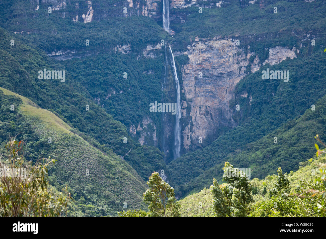 Gocta Falls,Cataratas Gocta,Northern Highlands,Northern Peru,South ...