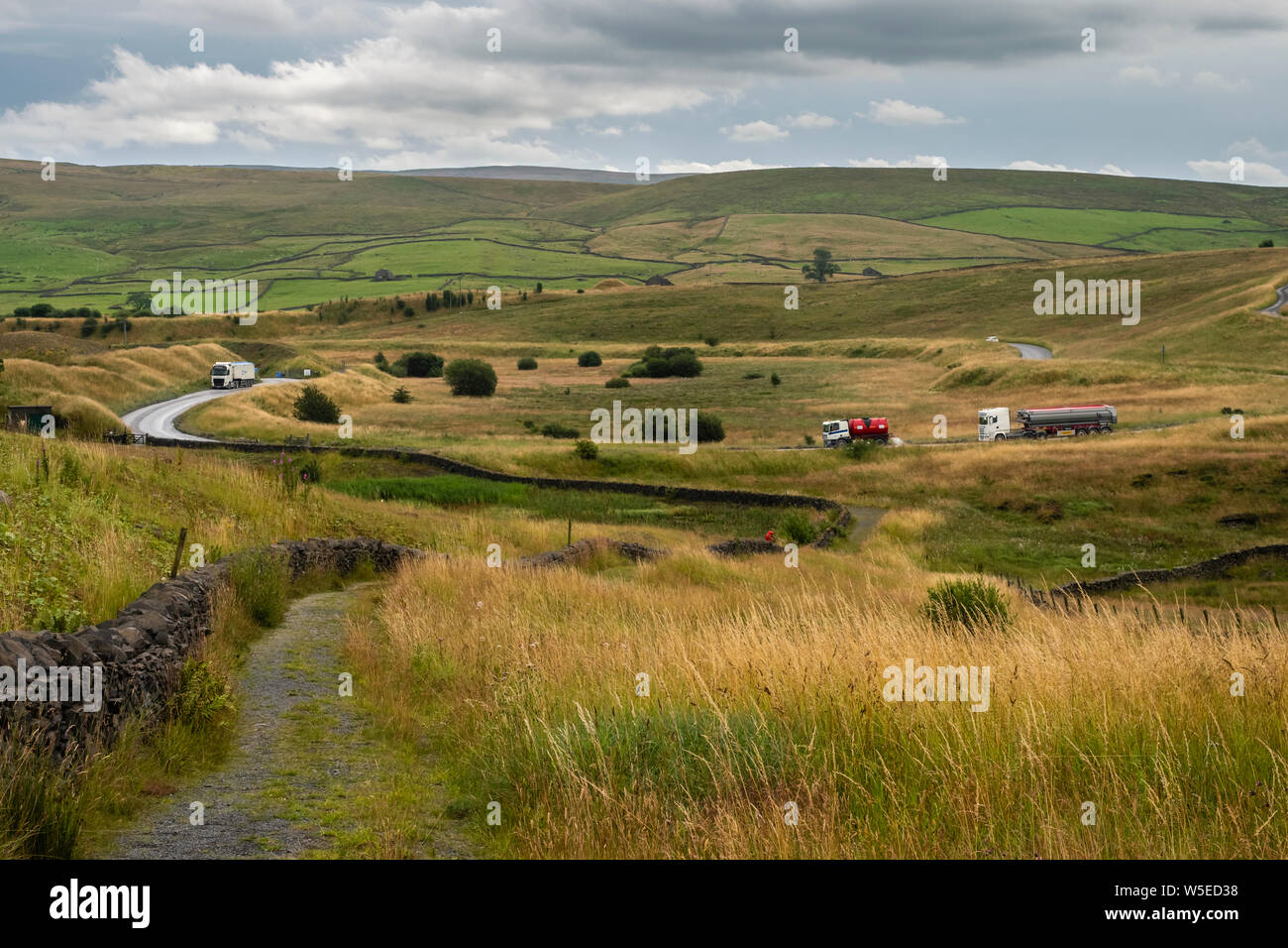Moughton Scar and Dry Rigg Quarry in Horton in Ribblesdale in the ...