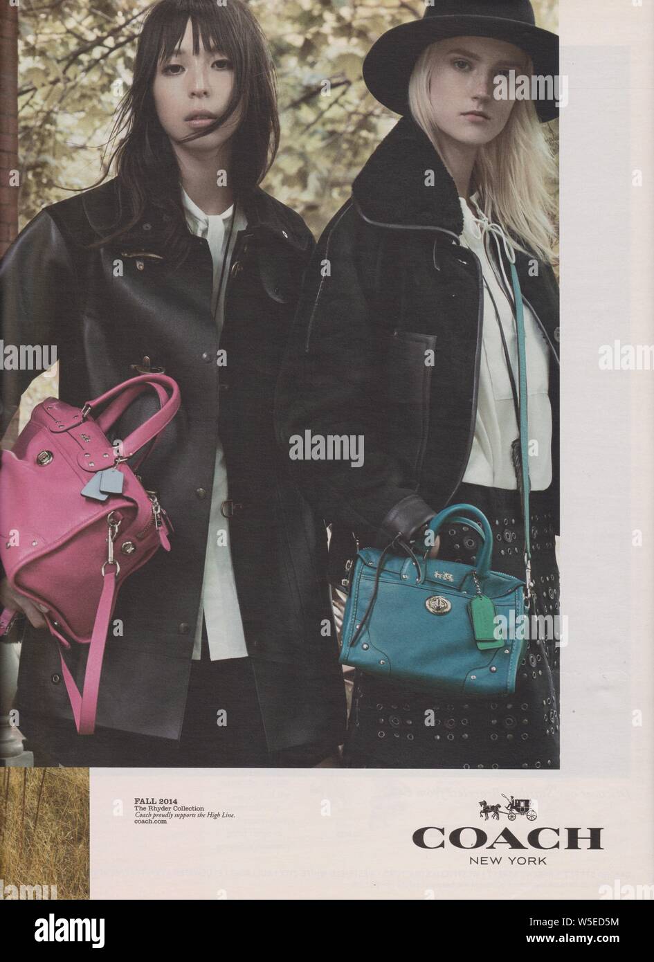 Coach handbag advertisement hi-res stock photography and images - Alamy