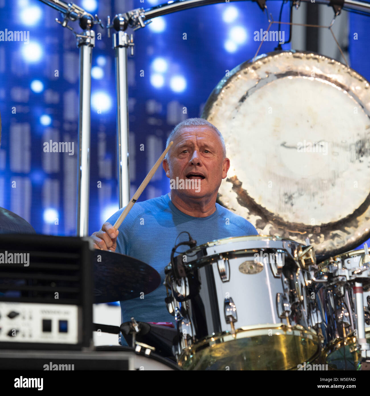 July 27, 2019, Irvine, California, USA: CARL PALMER of Asia at Five ...
