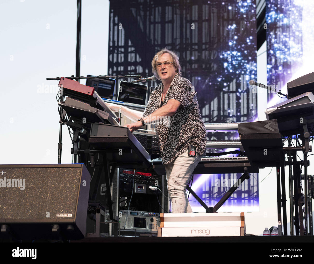 July 27, 2019, Irvine, California, USA: GEOFF DOWNES of Asia at Five ...