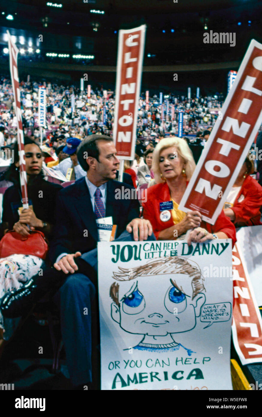 New York, NY., USA, July, 134, 1992 Delegates to the Democratic ...